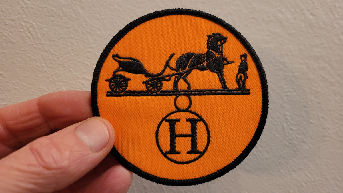 Hermes Embroidered patch Logo – Customeazy
