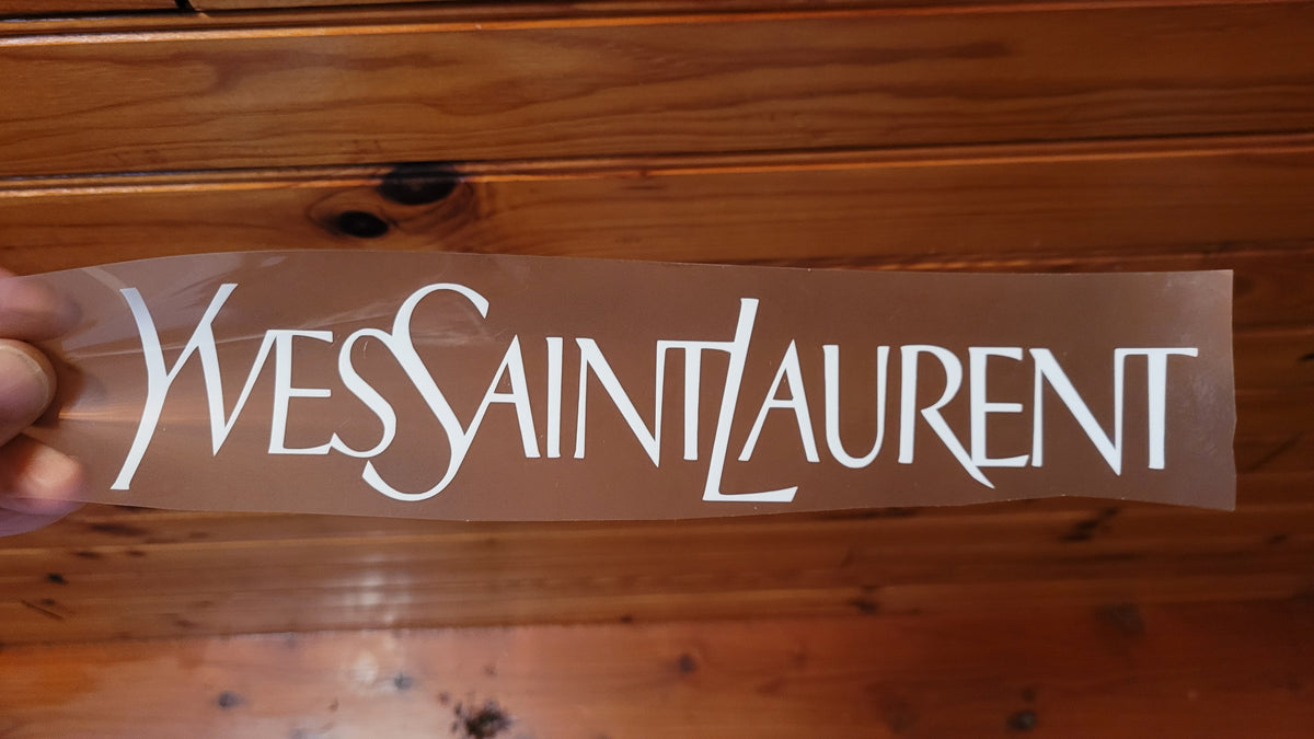 Symbol YSL Yves Saint Laurent Logo Iron-on Sticker (heat transfer ...