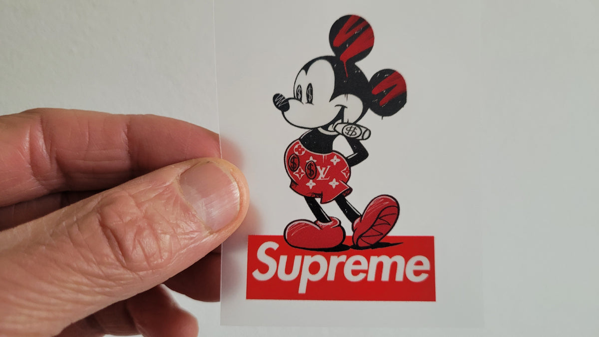 Small Full-Color Supreme Logo Transfer – Customeazy