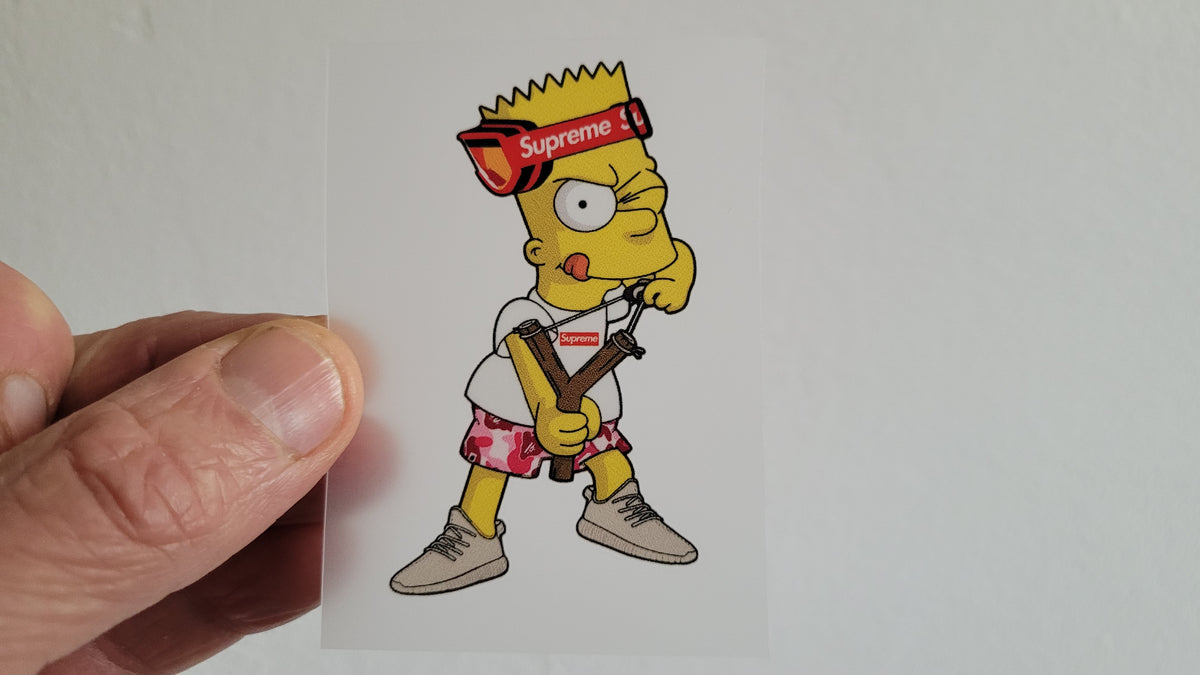 Small Full-Color Supreme Logo Transfer – Customeazy