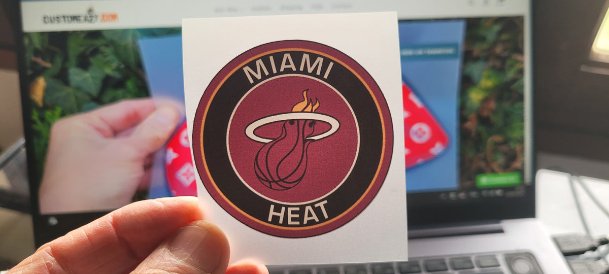 Miami Heat colored Logo Iron-on (heat transfer) – Customeazy