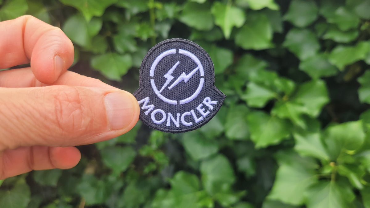 Moncler Black and White iron on patch Logo – Customeazy