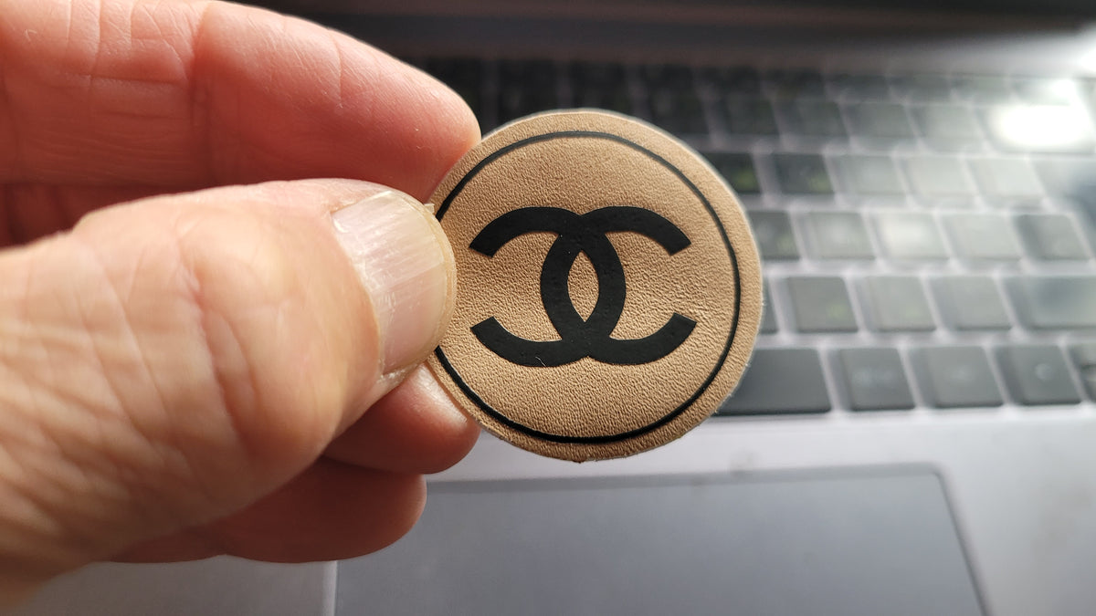 Chanel Logo – Real Leather Iron-On Patch – Customeazy