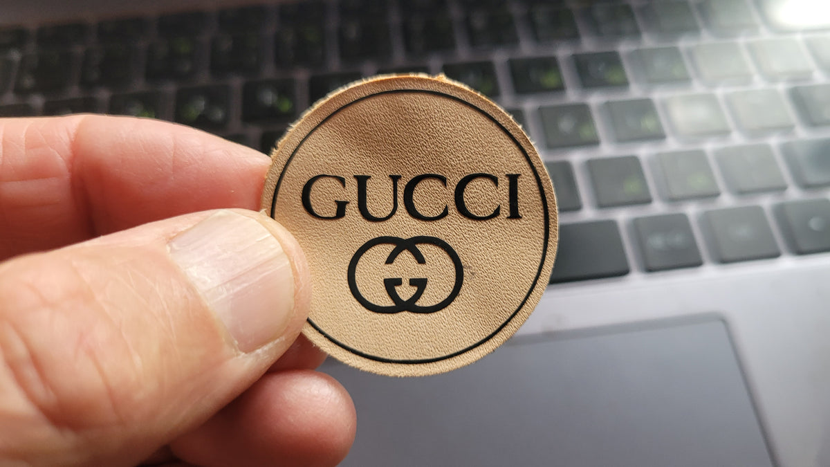 Gucci Logo – Real Leather Iron-On Patch – Customeazy