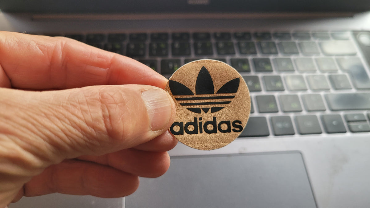 Adidas Trefoil Logo – Real Leather Iron-On Patch – Customeazy