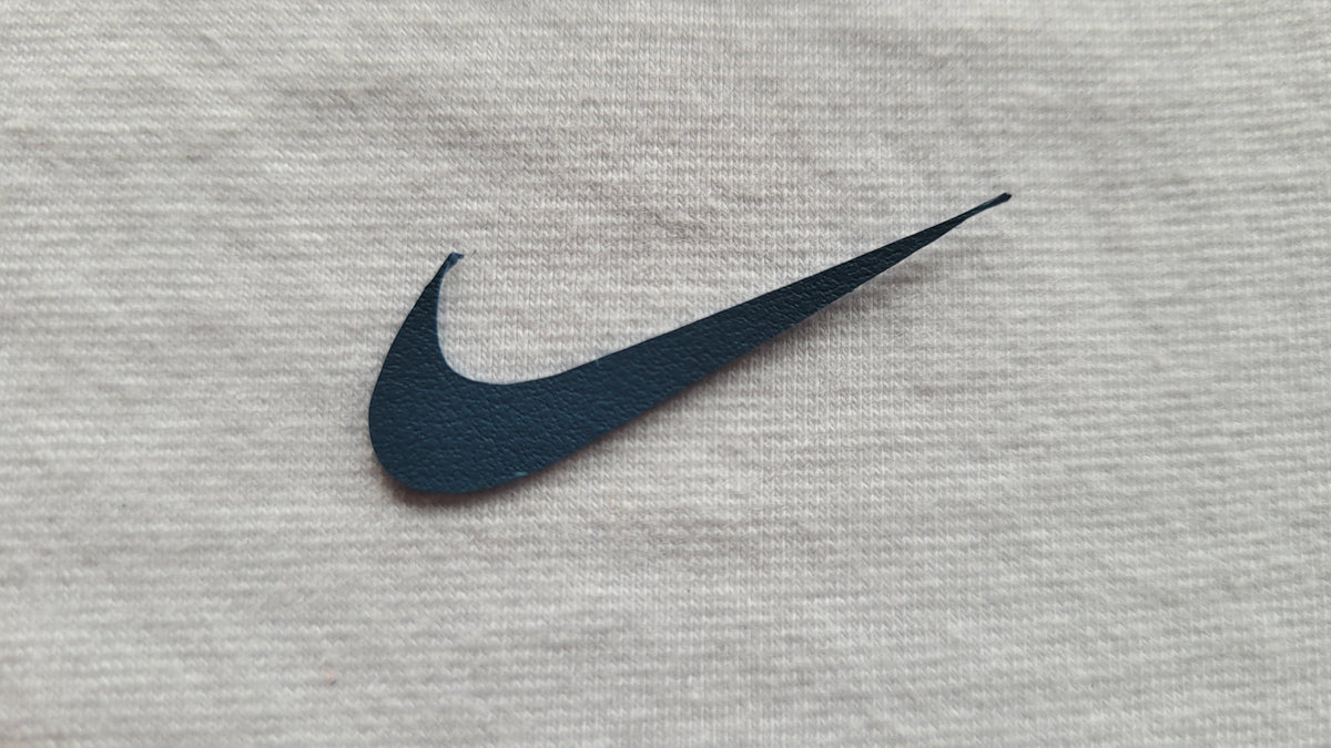 Nike Swoosh Logo – Real Leather Iron-On Patch – Customeazy