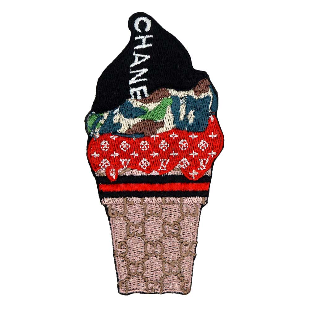 Chanel ice cream PATCH BB2-1 Embroidered Patch - Heat Apply – Customeazy
