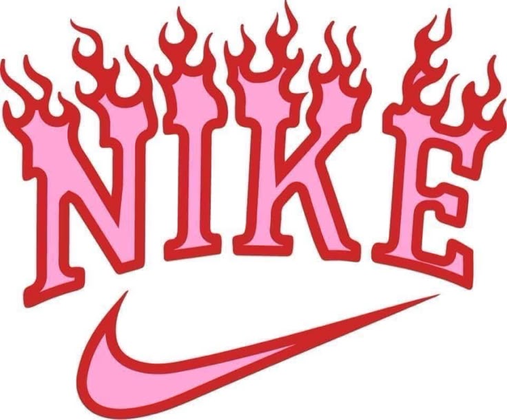 Nike Burning Pink Full Color Logo (heat transfer) – Customeazy