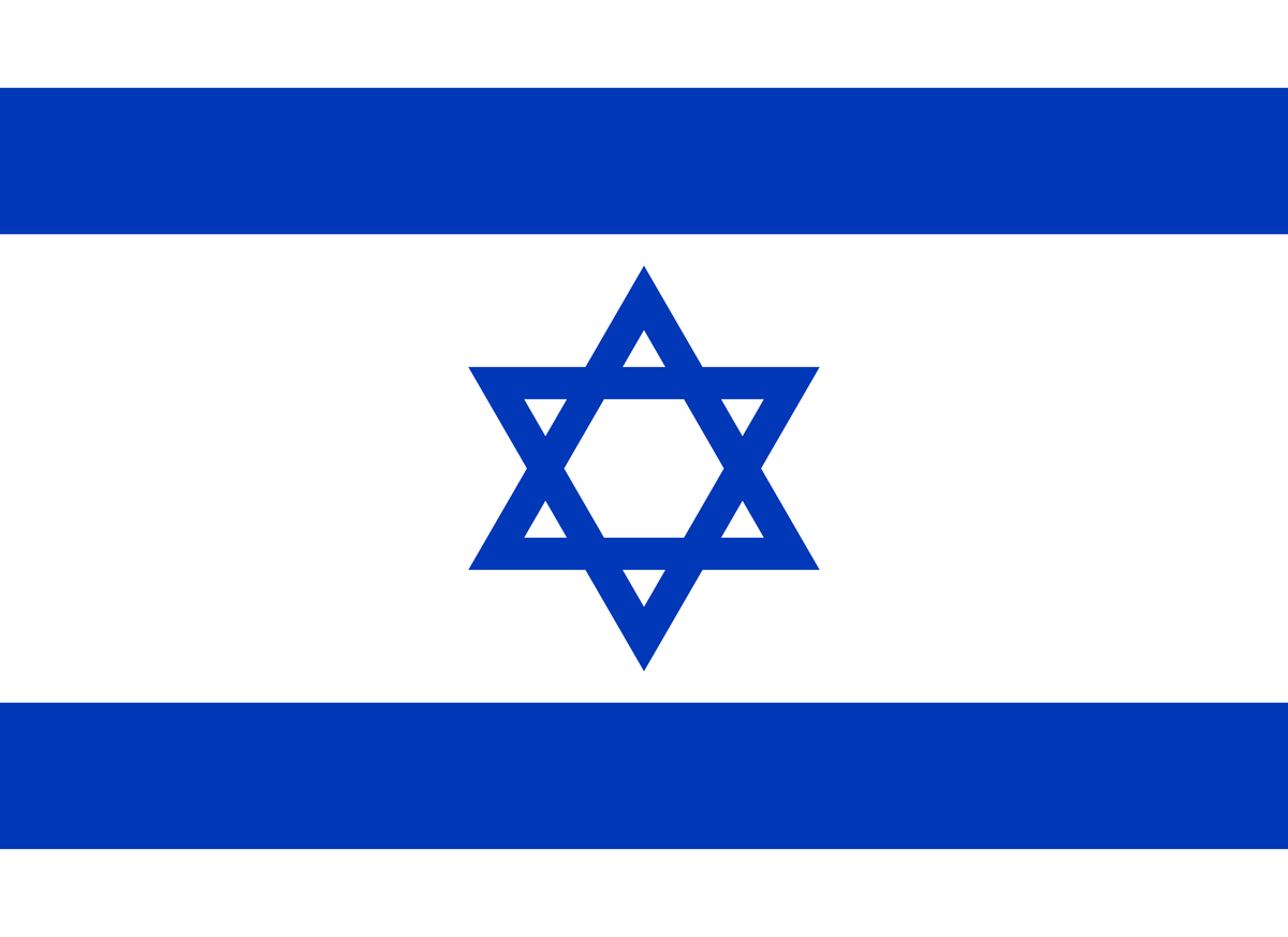 Flag of Israel Logo Iron-on Sticker (heat transfer) – Customeazy