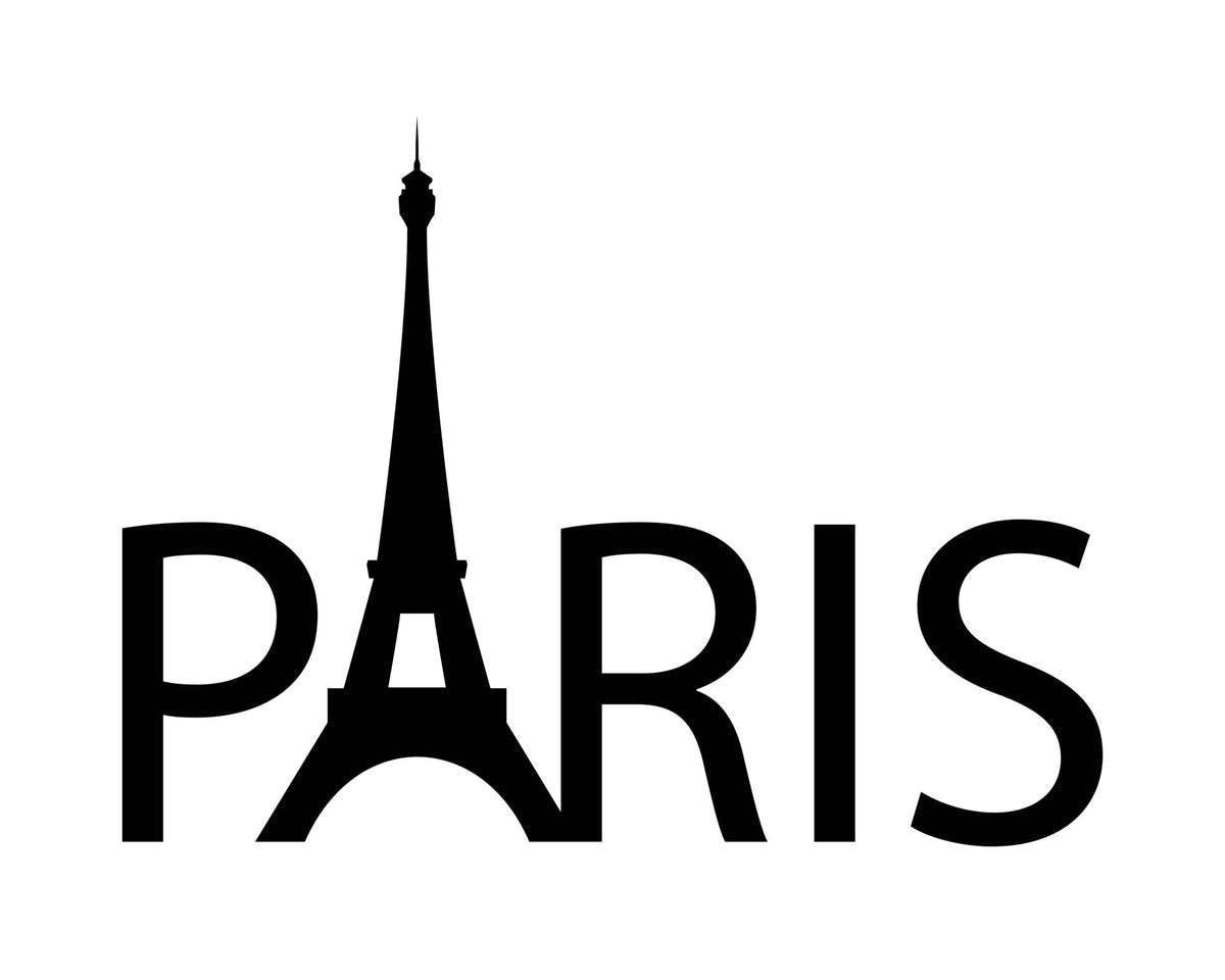 Paris Logo Iron-on Decal (heat transfer) – Customeazy