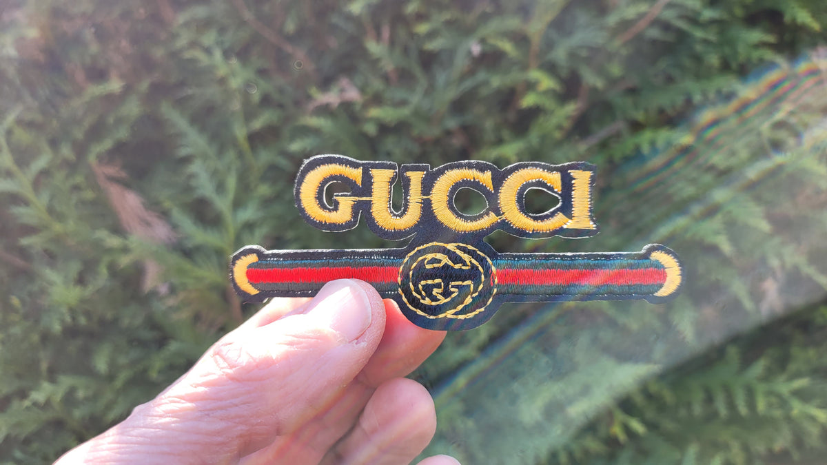 Embroidered patch Gucci Logo – Customeazy