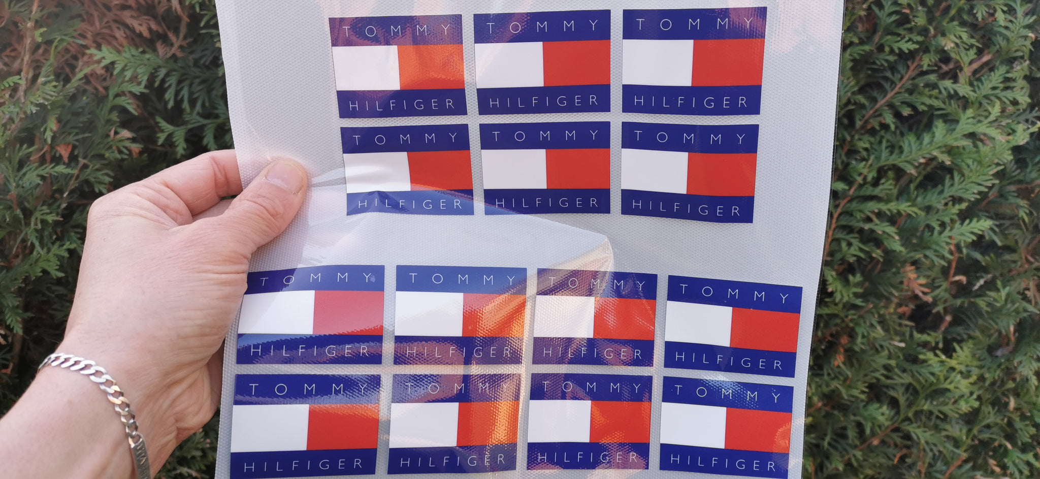 Iron on Sticker Tommy Hilfiger Color Logo – Customeazy
