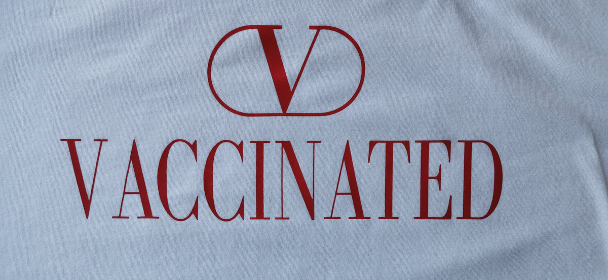 Valentino Vaccinated logo Sticker Iron-on – Customeazy