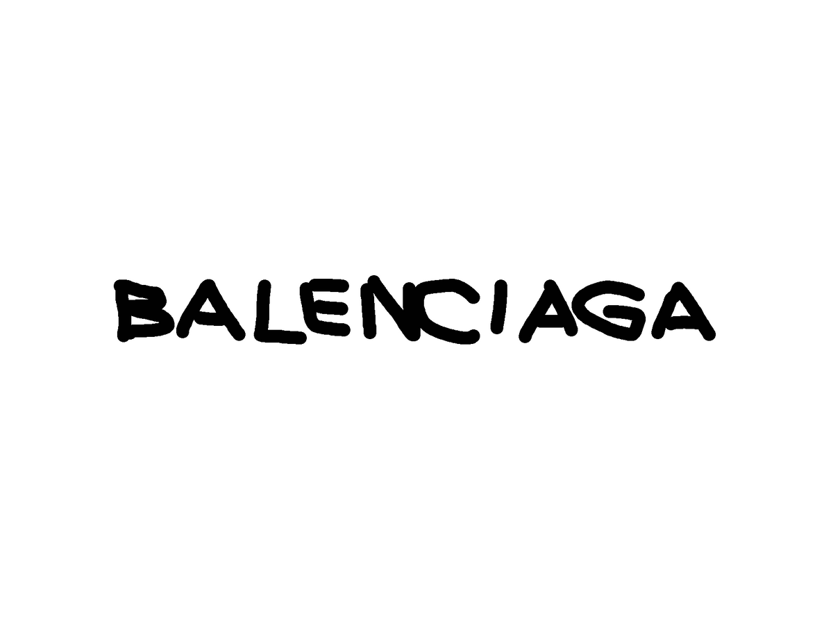 Balenciaga Artistical Logo Iron-on Decal (heat transfer patch) – Customeazy